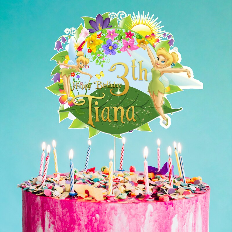 Tinkerbell Cake Toppers - Etsy