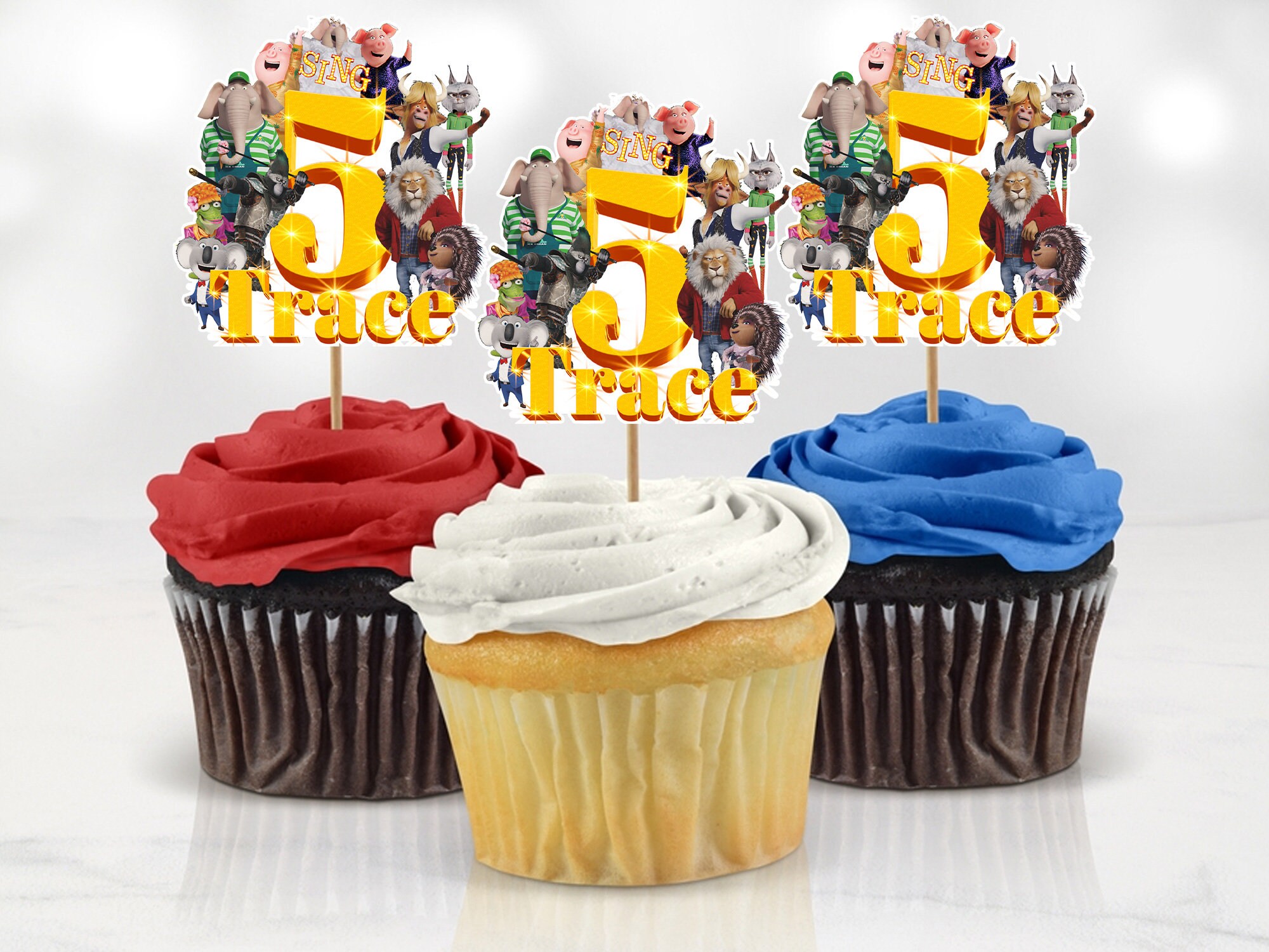 Printable Sing 2 Party Cake Toppersing 2 Birthday Cake - Etsy