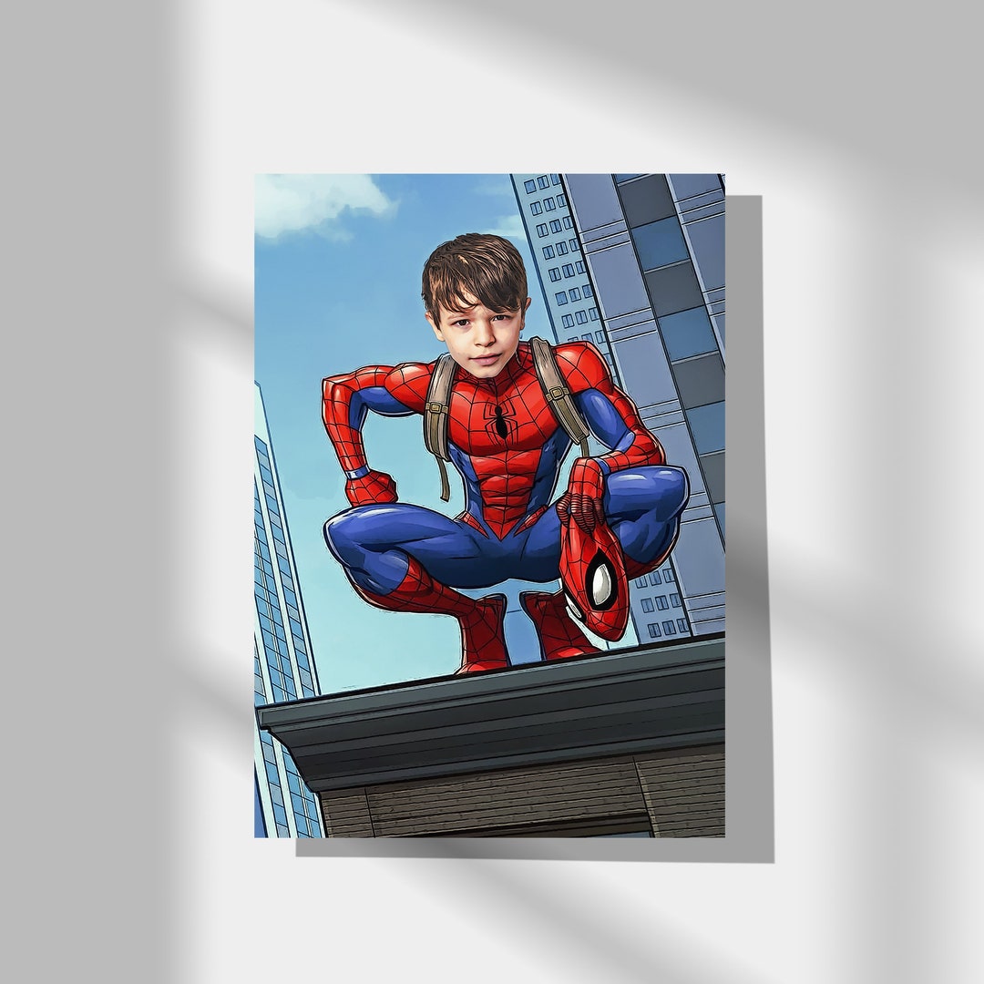 Spider-man Custom Portrait, Get Your Own Spiderman Portrait From Your ...