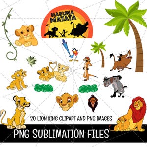 Lion King Doodle Alphabet Bundle, Simba PNG Letters, Numbers, Lion King ...