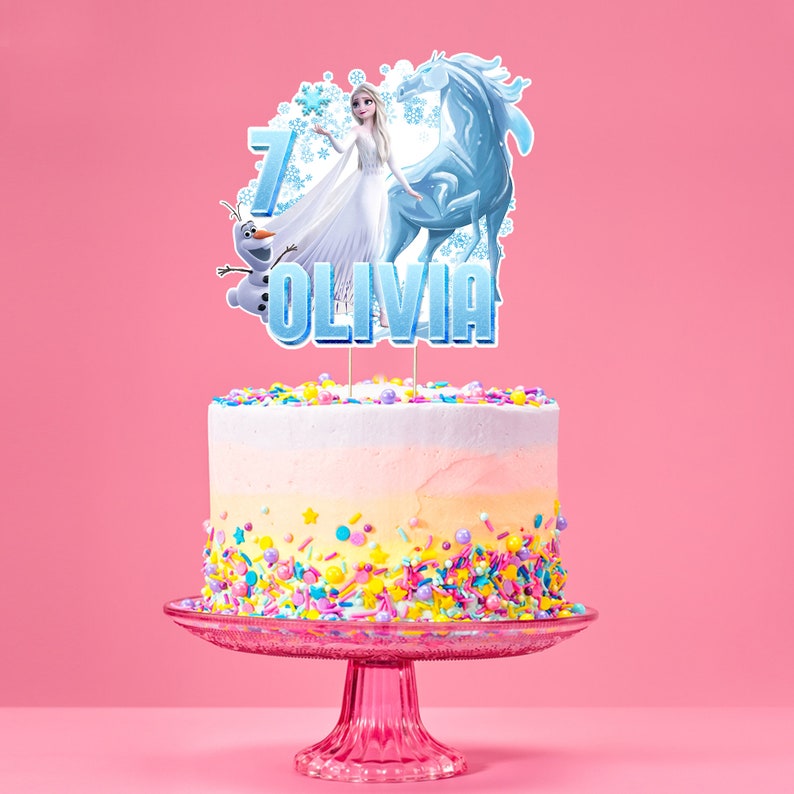 Printable Frozen Elsa Cake Topper Frozen Elsa Birthday Party - Etsy