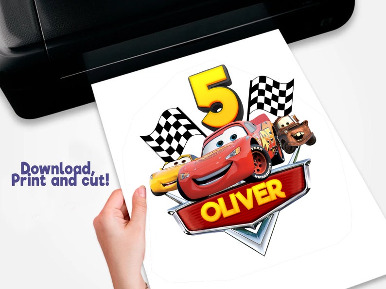 Printable Cars Cake Topper Cars Birthday Party Cake - Etsy Canada