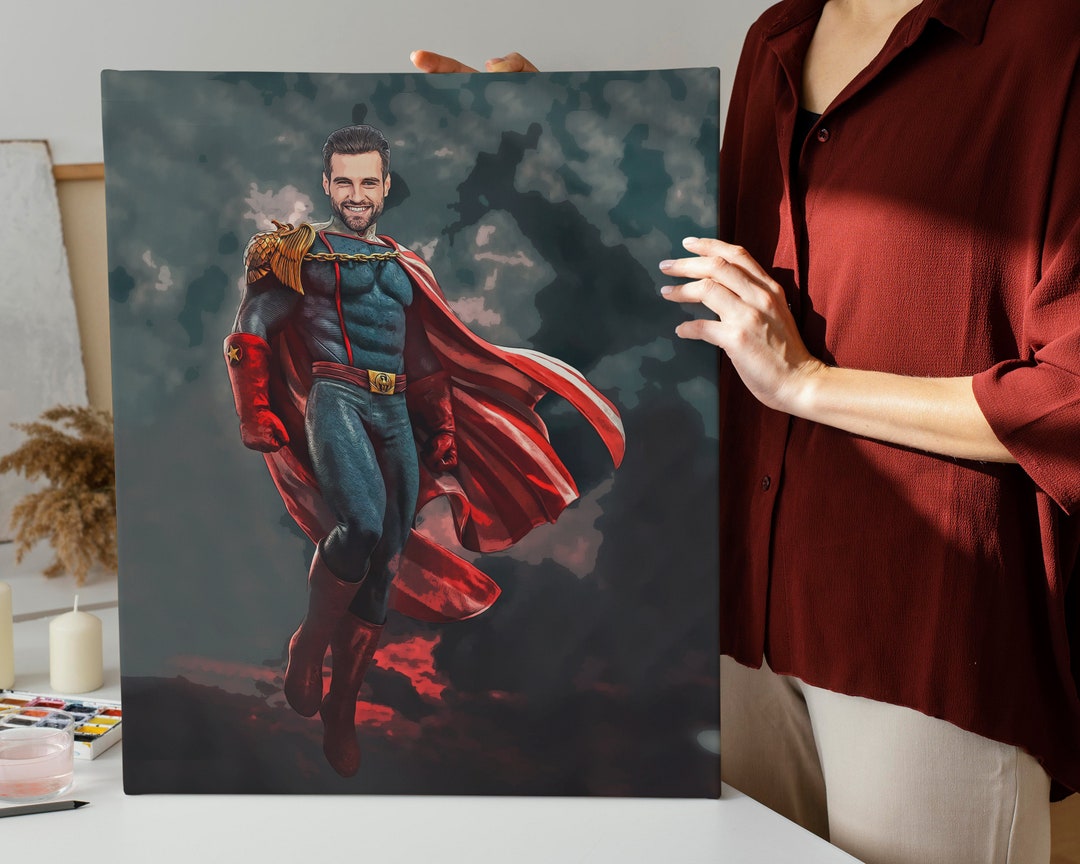 Superhero Homelander Kids Custom Portrait,get Your Own Superhero ...