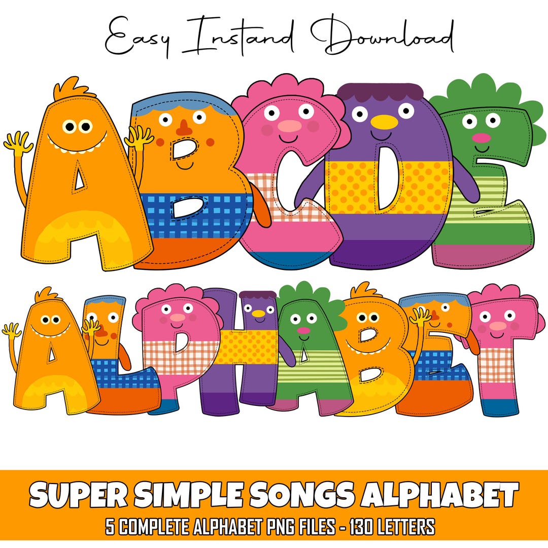 Super Simple Songs Alphabet Pngs Kids Alphabet Super Simple Songs ...