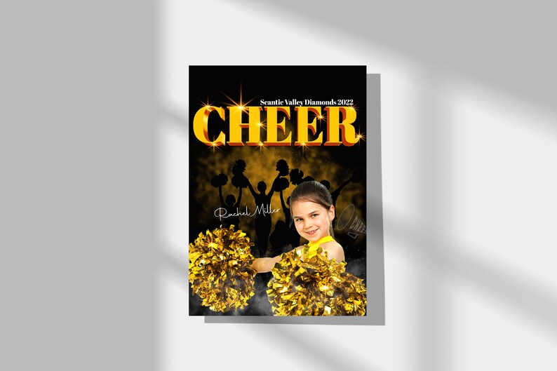 Sports Poster Cheer Get Your Own Collage Cheerleader Poster - Etsy