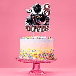 Printable Venom Cake Topper, Venom Birthday Party Cake Topper,venom ...
