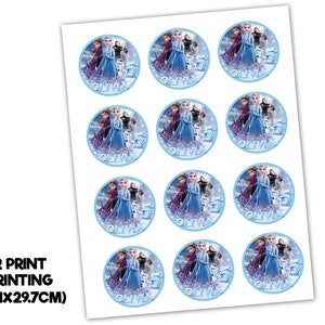 Printable Frozen 2 Elsa Custom Sticker, Personalized Frozen 2 Sticker ...