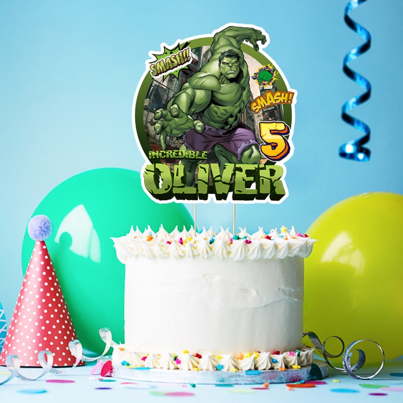 Printable Hulk Cake Topper hulk Birthday Party Cake Topper - Etsy