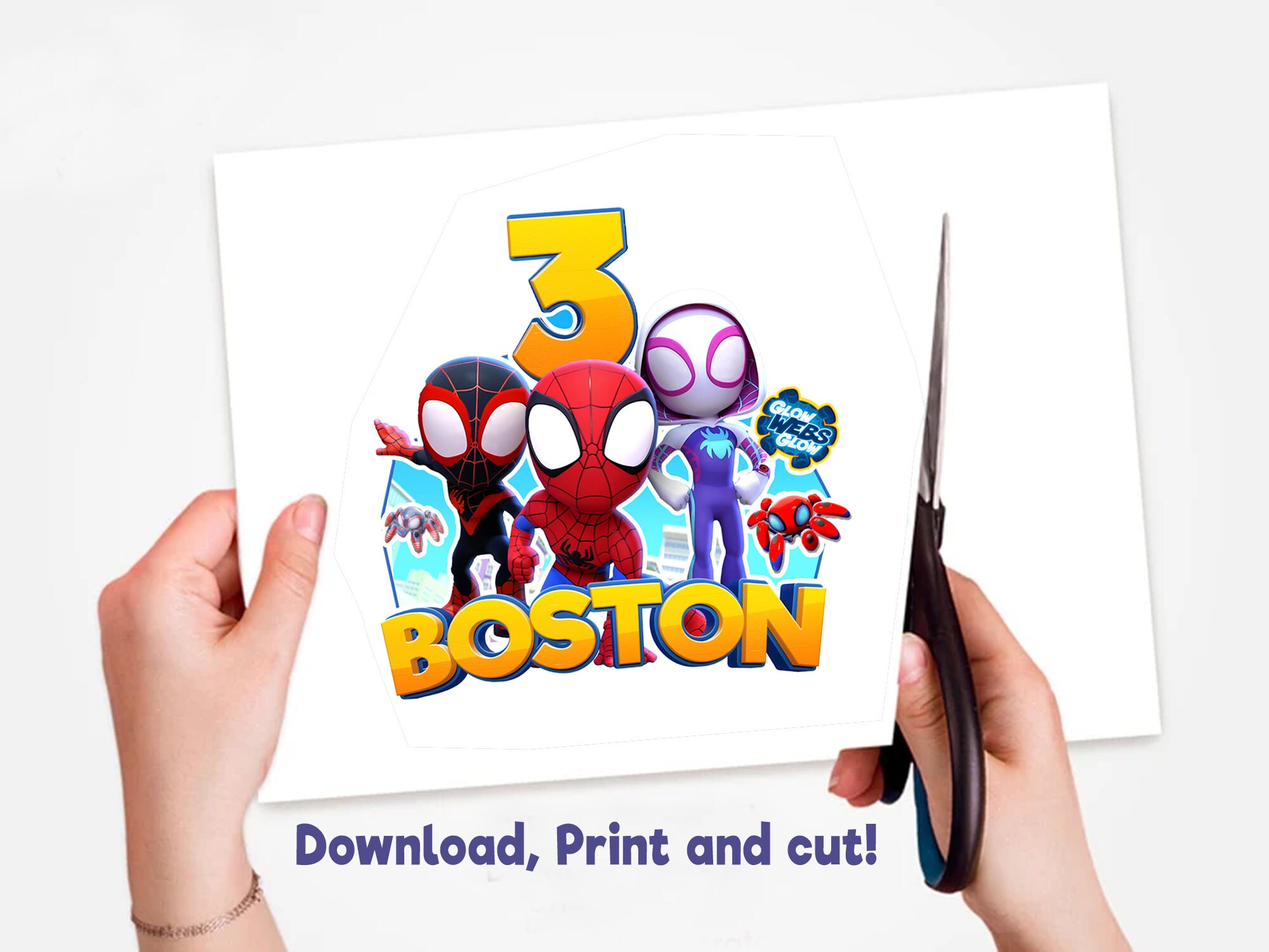 Printable Spidey and His Amazing Friends Cake Topper Spidey - Etsy