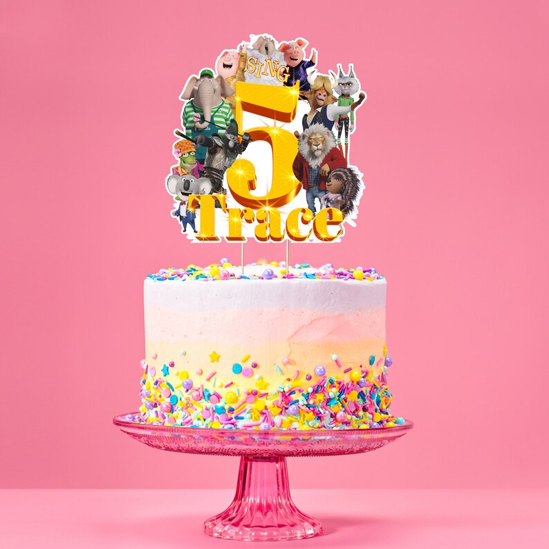 Printable Sing 2 Party Cake Toppersing 2 Birthday Cake - Etsy