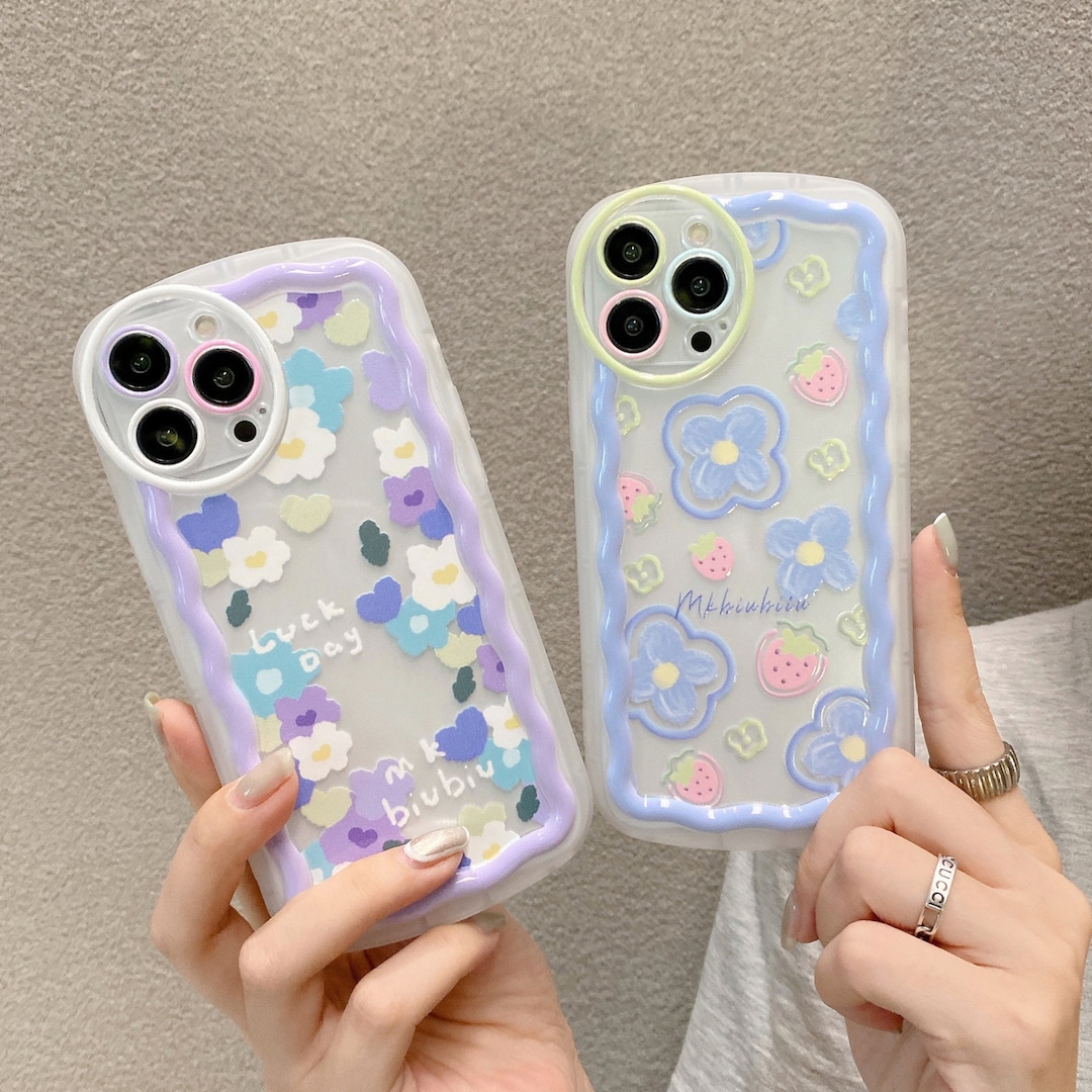 Cute Cream Floral Bracelet Transparent Phone Casesfor iPhone - Etsy