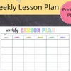 Editable Subject Lesson Plan Template, Printable Digital Lesson Planner ...