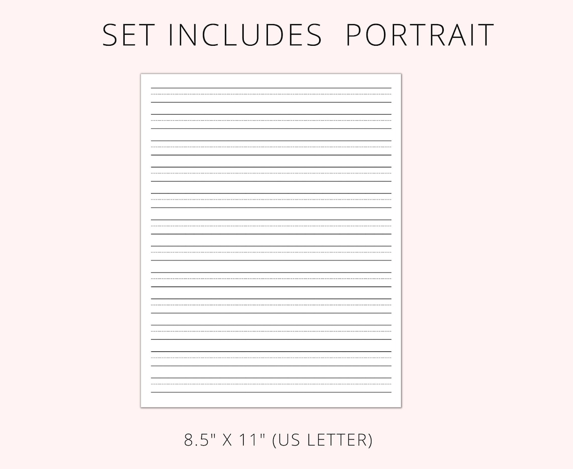 Practice Writing Paper Handwriting Paper Handwriting Sheet - Etsy