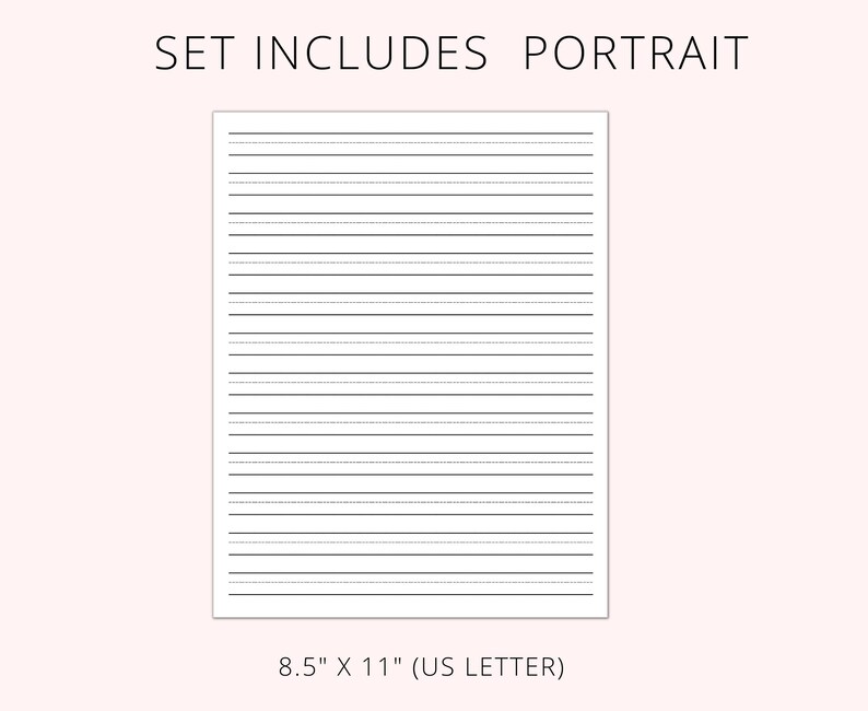Practice Writing Paper Handwriting Paper Handwriting Sheet - Etsy