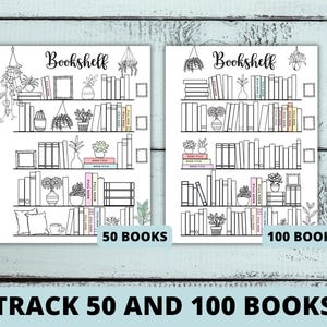 Printable Reading Tracker, Bookshelf Tracker, Reading Challenge ...