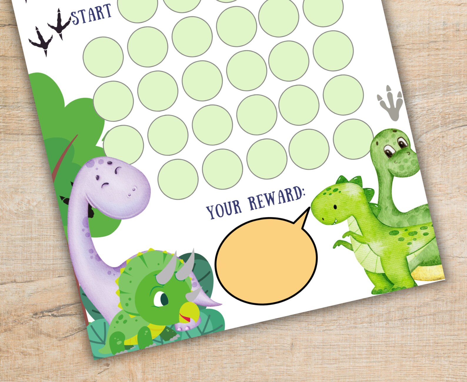 Dinosaur Reward Chart | Dinosaur Kids Behavior Chart | Dino Toddler ...
