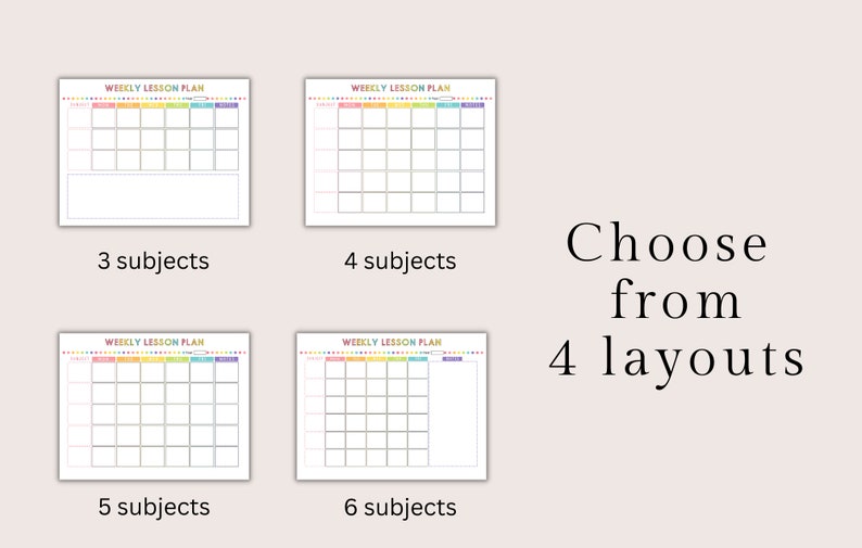 Fillable Weekly Plan Lessons Plan Editable Teacher Lesson Plan Student ...