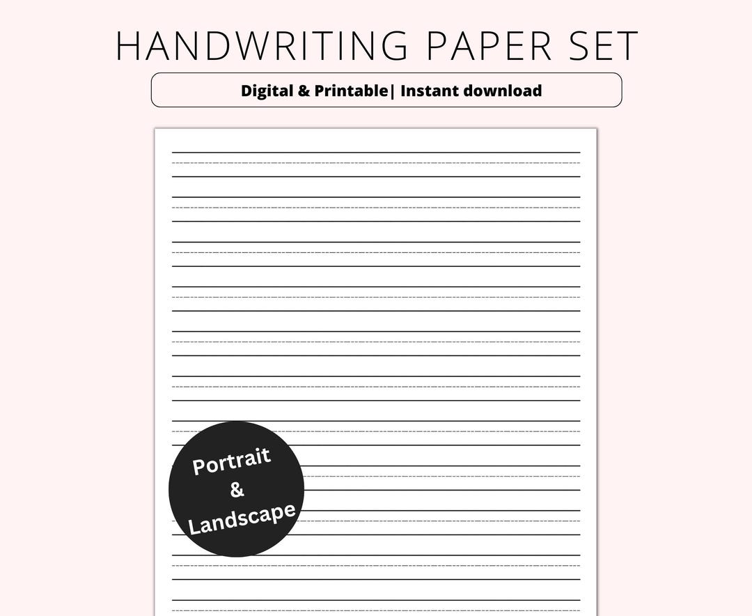 Practice Writing Paper | Handwriting Paper | Handwriting Sheet ...