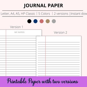 Printable Paper Notes Method Pages| Insert Pages | Printable Paper ...