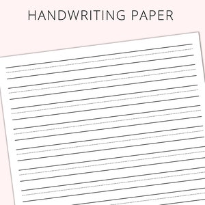 Practice Writing Paper | Handwriting Paper | Handwriting Sheet ...