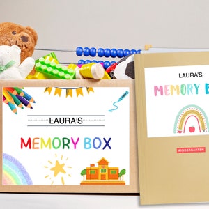 School Memory Box Canadian Version, Printable Kids Keepsake School ...