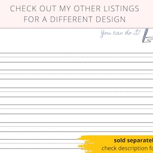 Practice Writing Paper | Handwriting Paper | Handwriting Sheet ...