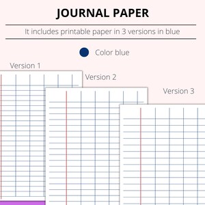 Printable Paper Notes Pages Inserts Printable Paper Templates for ...