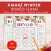 50 Christmas Bingo Cards: Printable Holiday Party Game Cards, Family ...