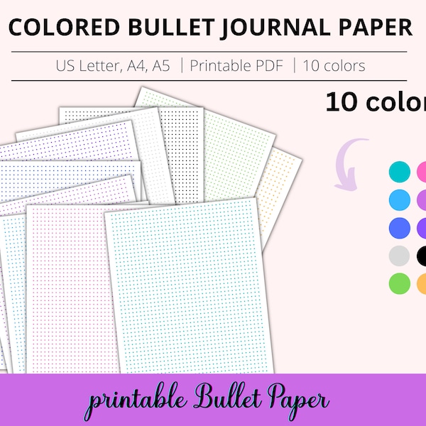 Dot Grid Paper - Etsy