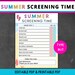 Kids Screen Time Chart Checklist Editable Printable Screen Time Chore ...