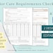 EDITABLE Care Assessment Report, Senior Care Requirements Checklist ...
