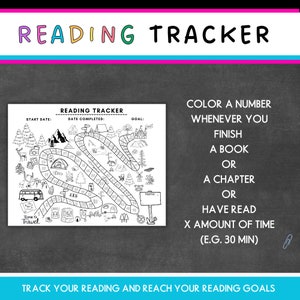 Reading Tracker With Reading Log, Summer Reading Printable for Kids ...