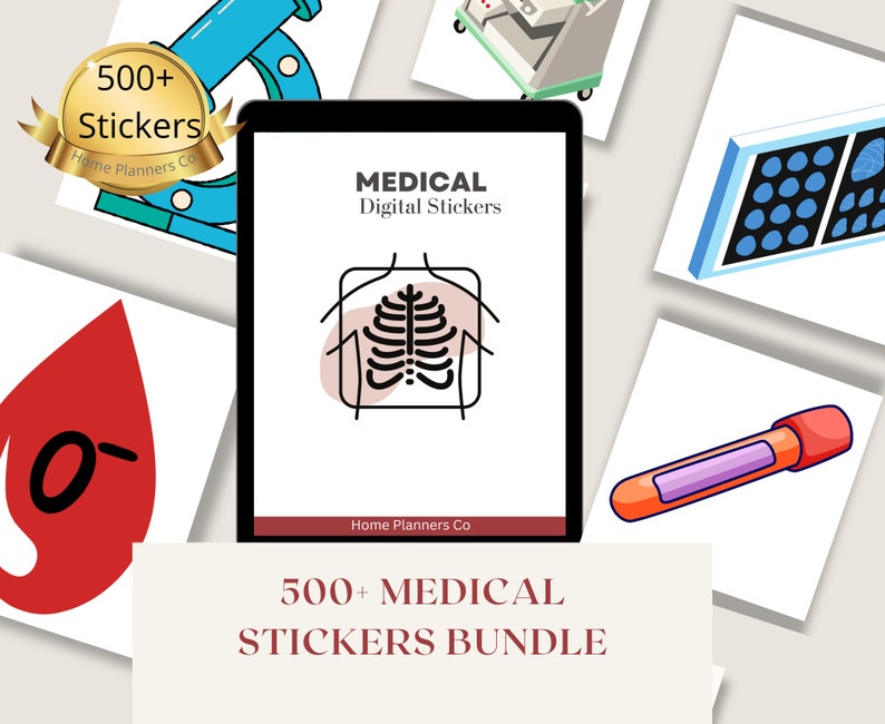 500+ Medical Stickers Biology Digital Stickers, Goodnotes Stickers ...