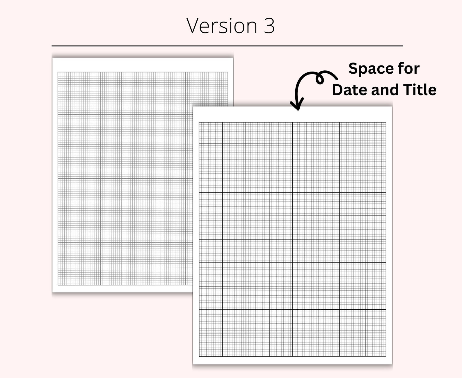 10 Squares per Inch Graph Paper Bundle, Printable Cross Stitch Paper ...