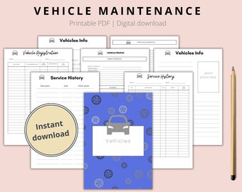 Printable Vehicle Maintenance Log Sheet - Etsy