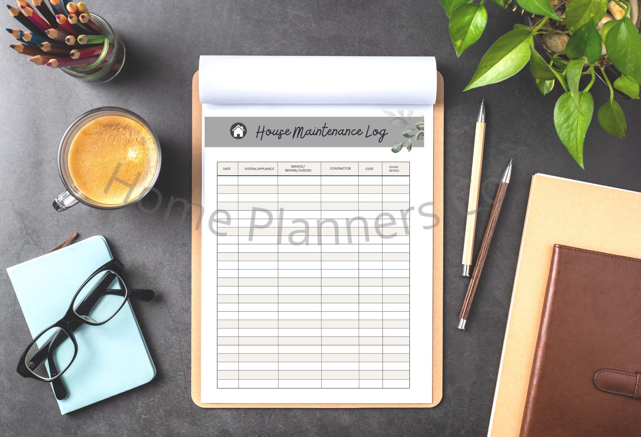 House Maintenance Log, Home Repairs Tracker, House Log, Home ...