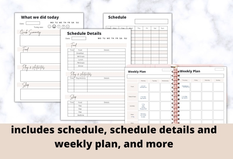 EDITABLE Babysitter Planner Fillable Editable Nanny Binder Nanny Guide ...