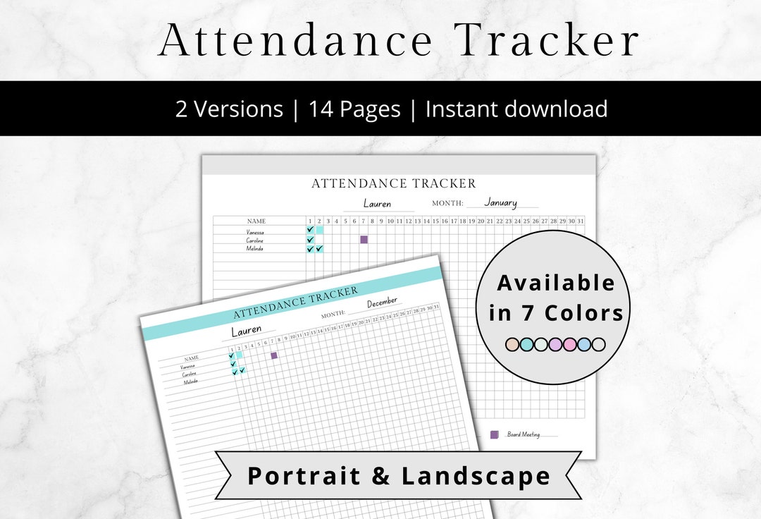 Attendance Sheet, Daily Employee Attendance, Daily Attendance Record ...