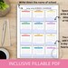 School Calendar 2024 2025 Editable Fillable Printable School Planner ...