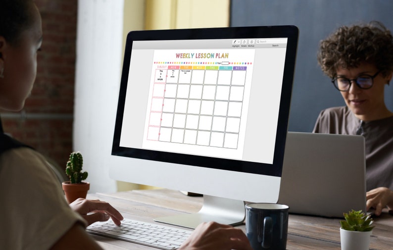 Weekly Lesson Plan Editable Fillable Lesson Plan Template ...