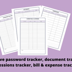 End of Life Planner, Final Wishes Planner, Printable Legacy Planner ...