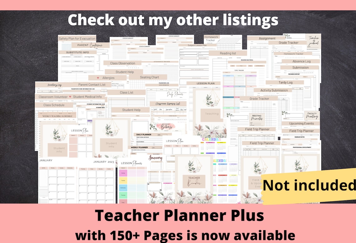 Simple Weekly Lesson Plan - Etsy