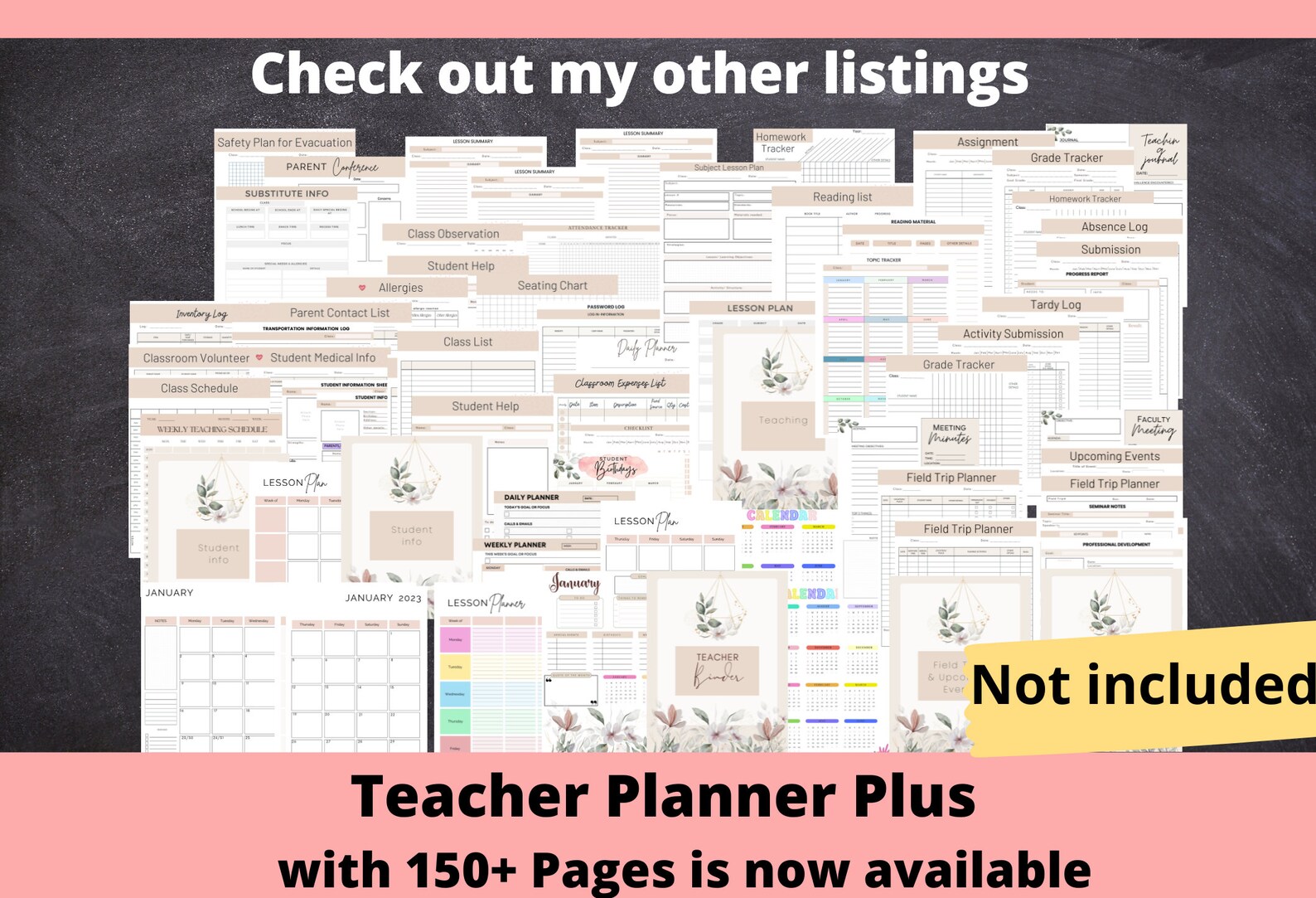 Simple Weekly Lesson Plan - Etsy