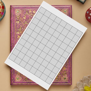 10 Squares per Inch Graph Paper Bundle, Printable Cross Stitch Paper ...