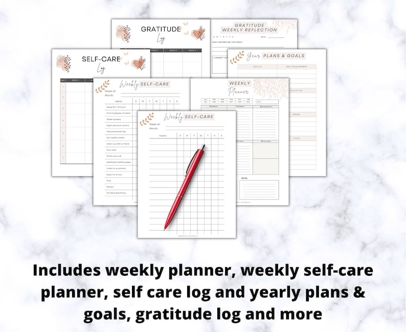 Self Care Planner, Printable Anxiety Worksheets, Anxiety Prevention ...