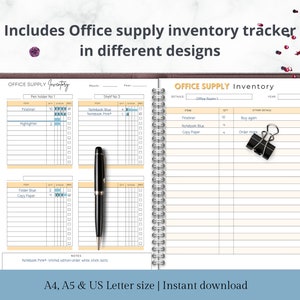Household Inventory Tracker Pages, Household List,toiletry Inventory ...