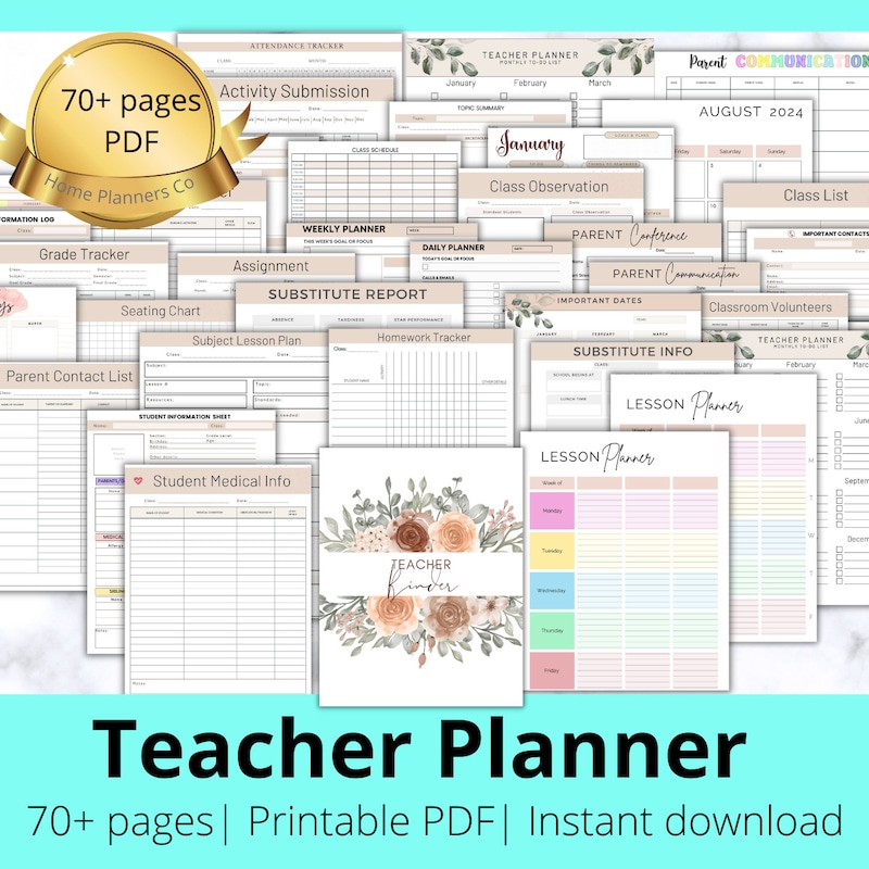 Teacher Planner - Etsy