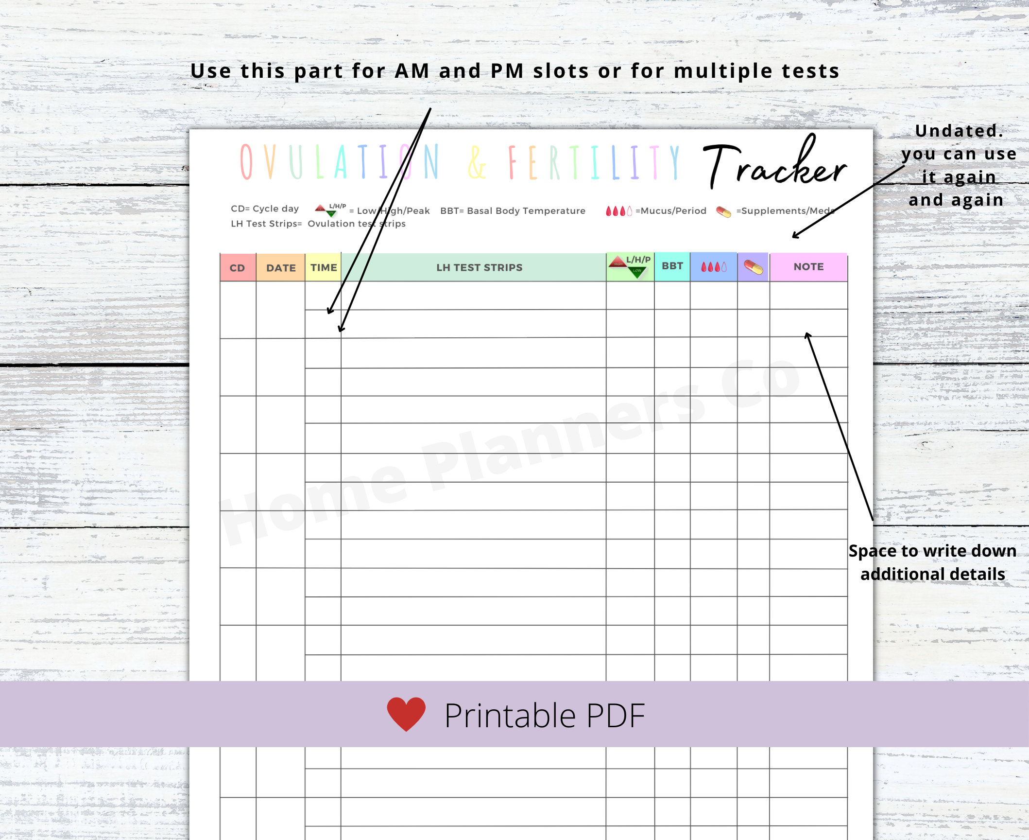 Ovulation & Fertility Test Strips Tracker, Pregnancy Tracker,fertility ...