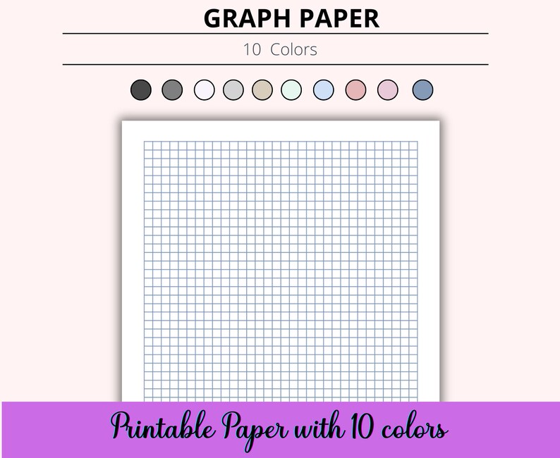 Printable Graph Paper: Planner Inserts, Digital Notebook, Small Grid ...