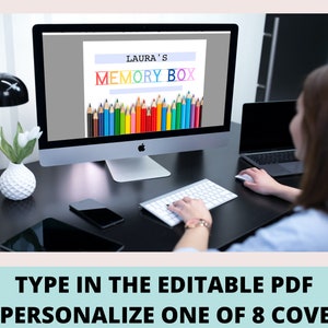 School Memory Box Printable Kids Keepsake Personalized Back to School ...